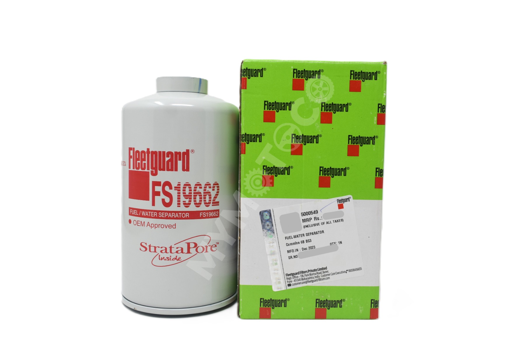 Fleetguard Primary Diesel Filter for Tata Cummins 6B BS III & IV | TC ...