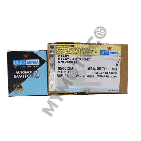 Uno Minda Starter Relay - 24V/15A 5 PIN | Durable Plastic Body with ...