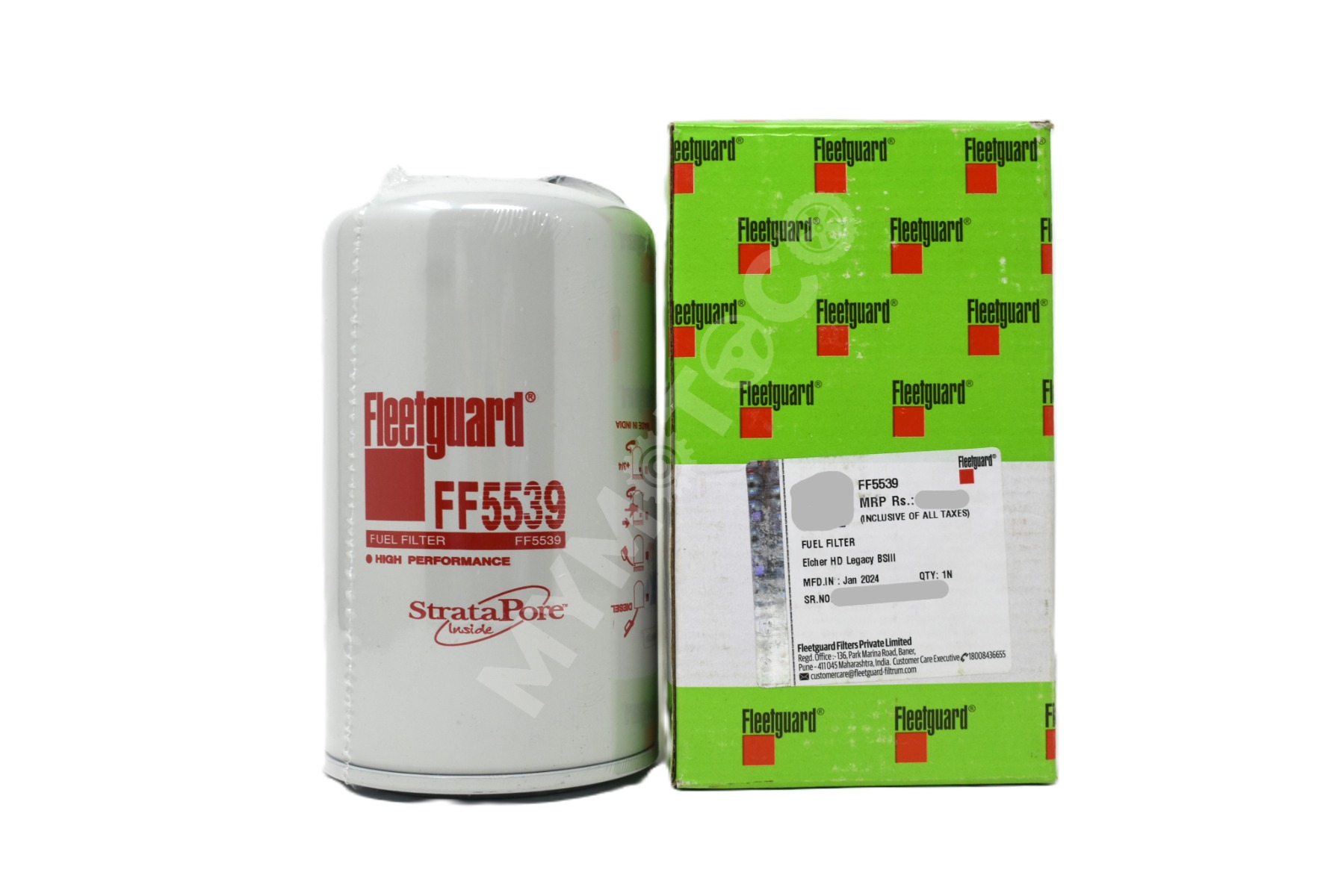 Fleetguard (Spin on) Secondary Diesel Filter for Eicher HD Legacy BSIII ...