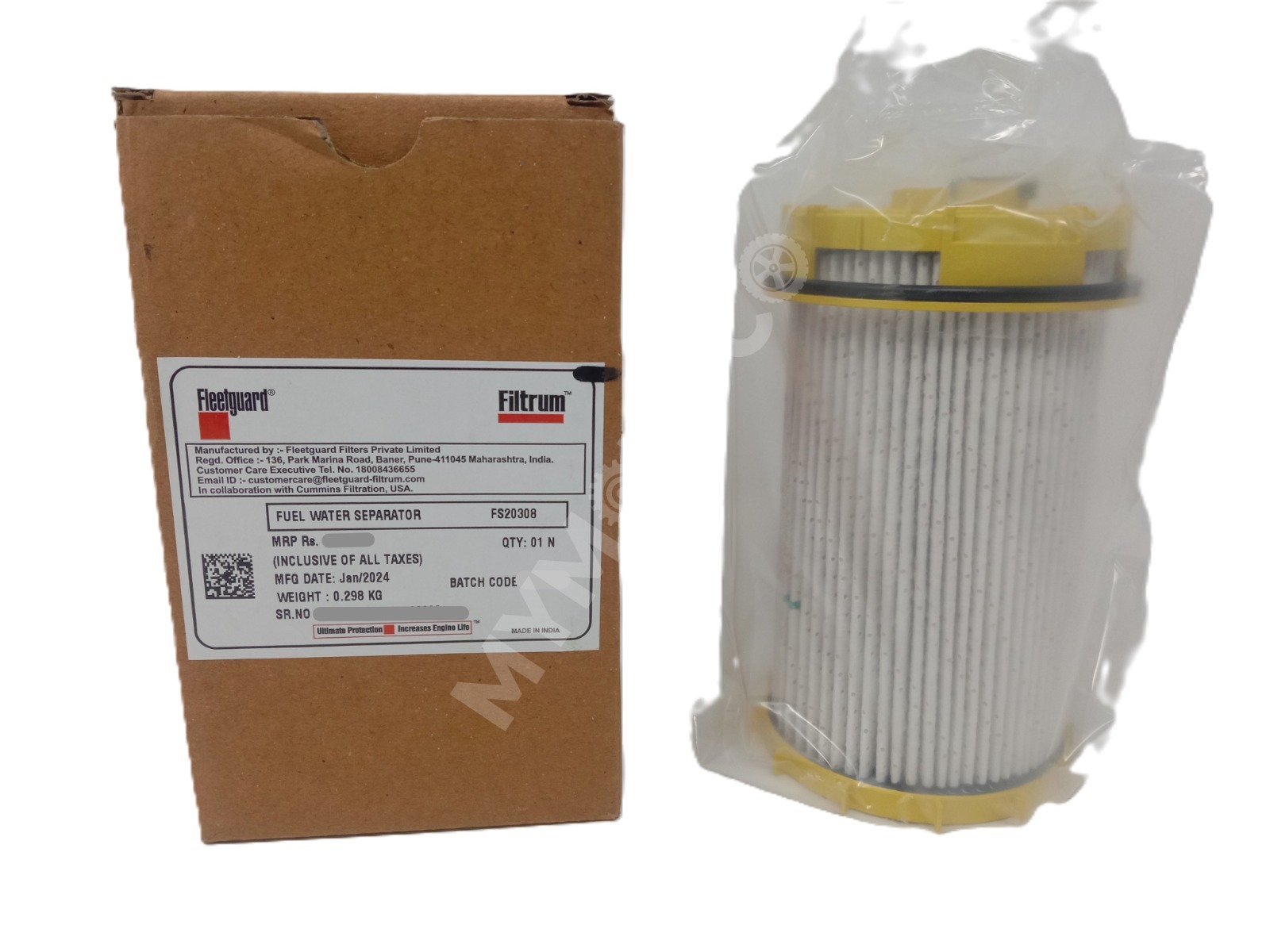 Fleetguard FWS Main Diesel Filter for Tata Ultra 1518, Ashok Leyland ...